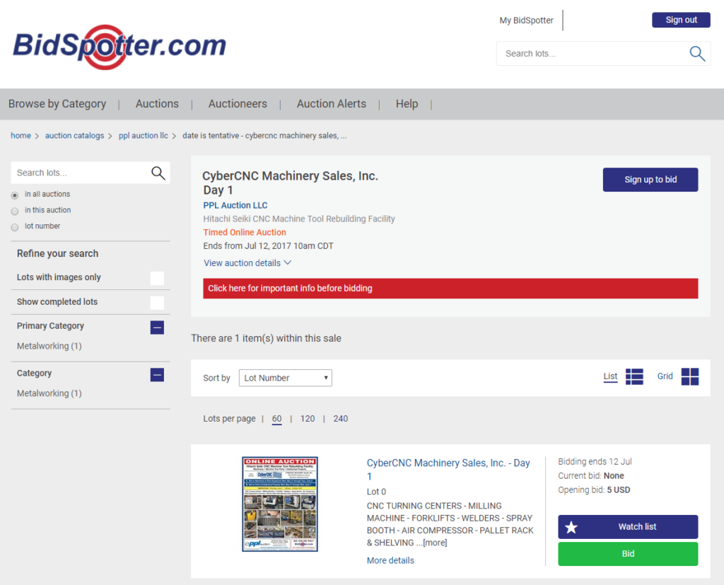 Online Auction | PPL Group LLC